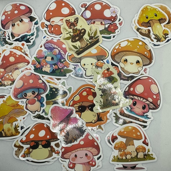 Design | 5 Mushroom Stickers | Poshmark